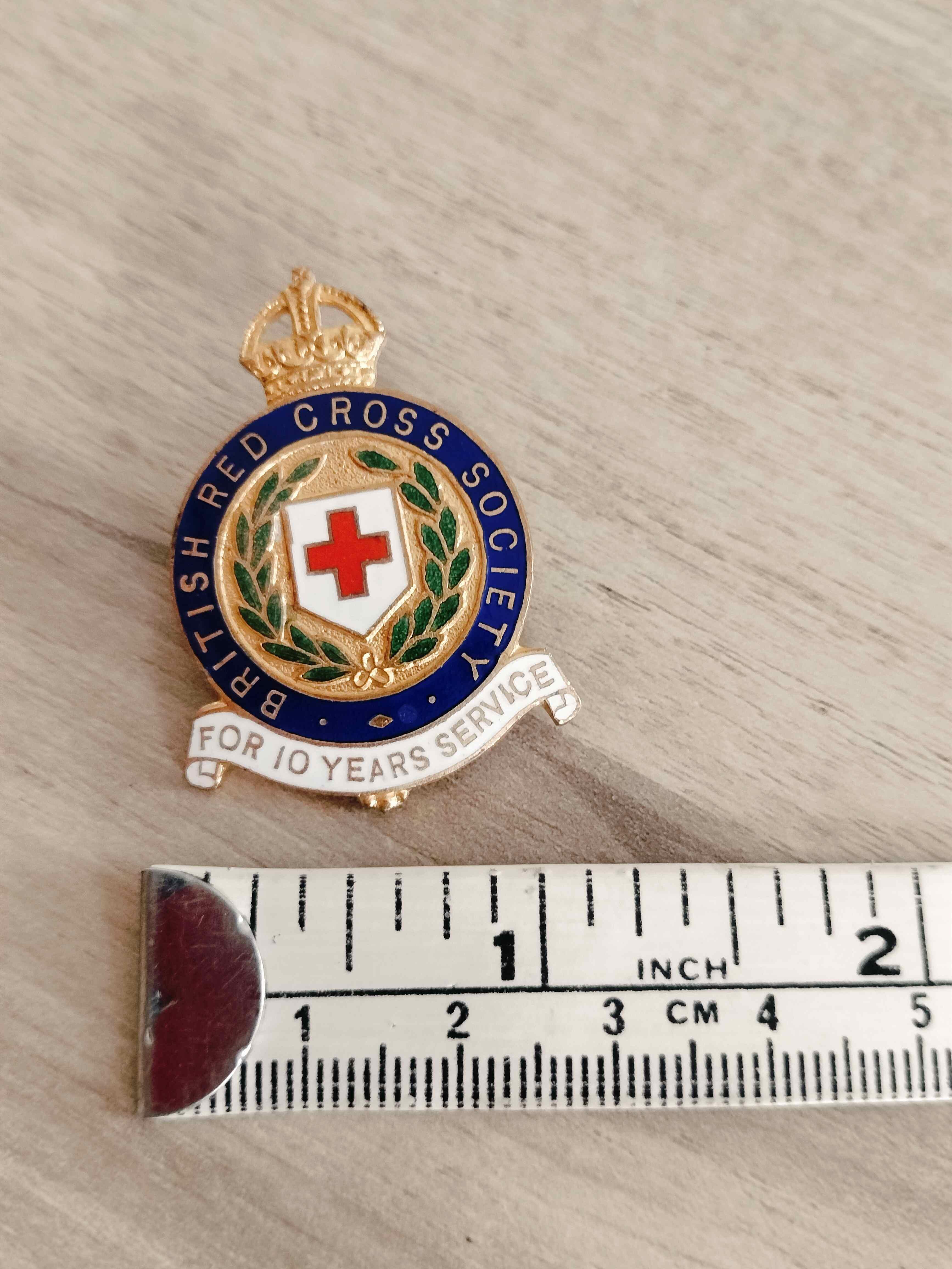 Vintage British Red Cross 10yr pin - GoingGoingGoneAuctions